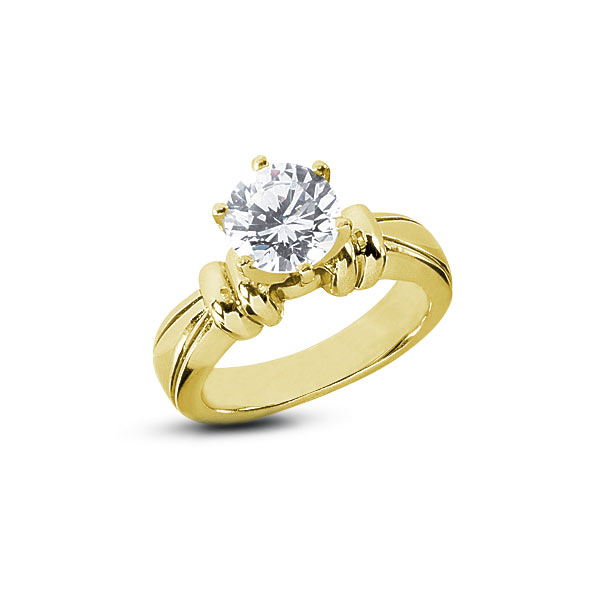 2 1/2ct G SI2 Round Natural Diamond 14kw Gold Vintage Solitaire ...